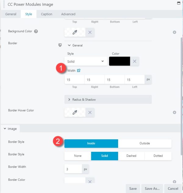 Power Image: Styling a Border | Civic Clarity / Clarity Cloud KB